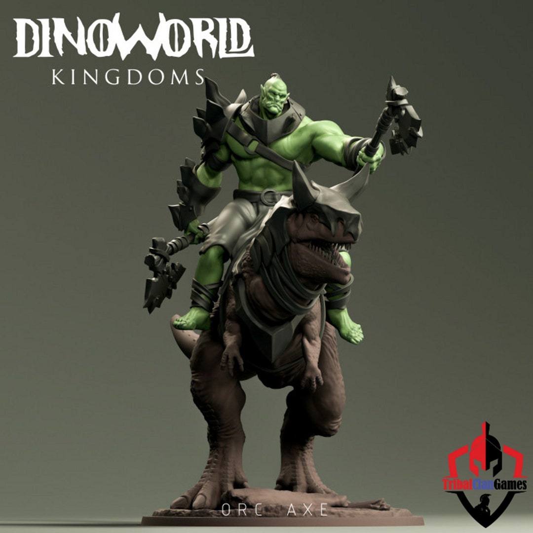 Carnotaurus Orc Mount Axe | Dinoworld | Fantasy 3D Printed RPG ...