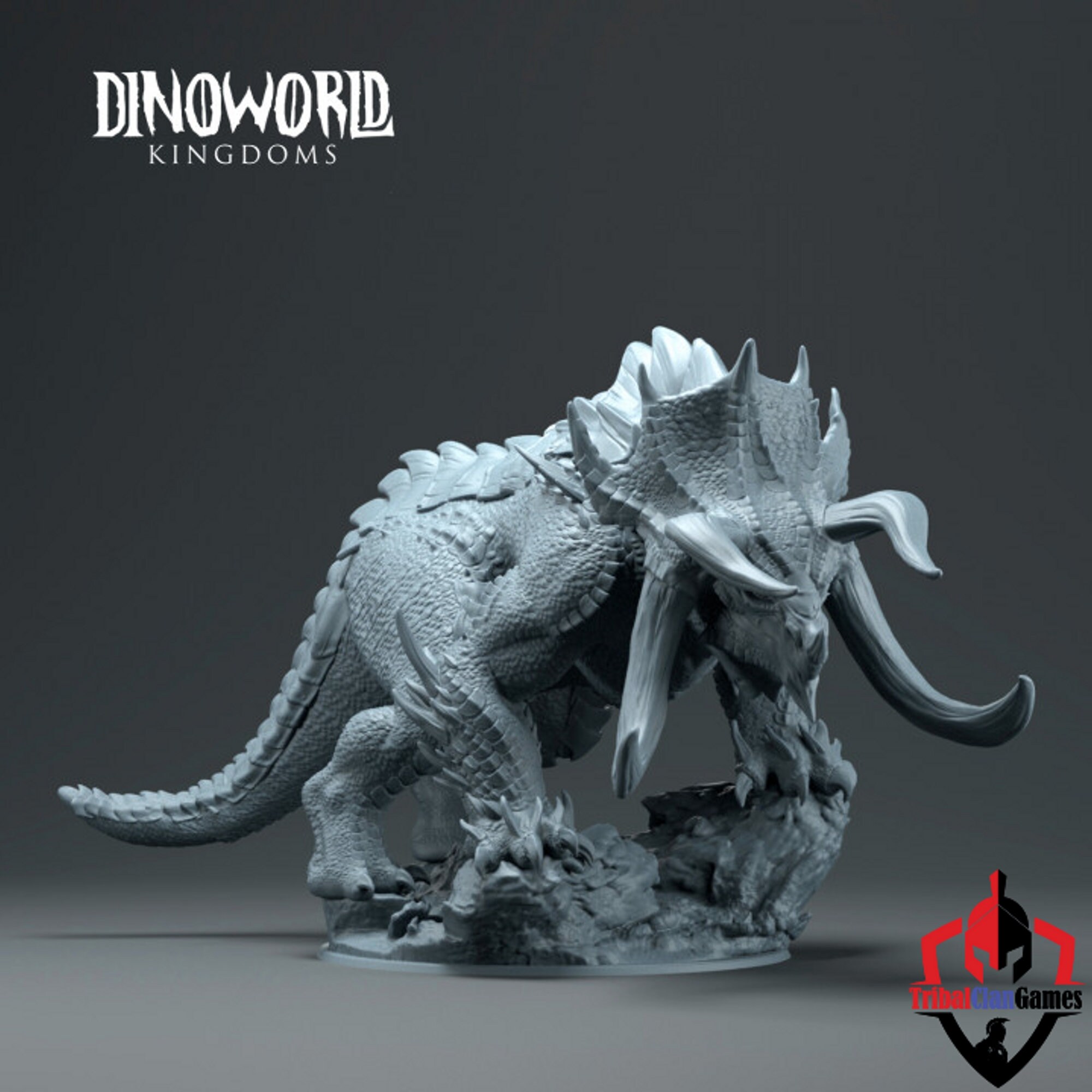 Dragon Ceratops Kaiju Dinoworld Dragons Fantasy 3D Printed RPG Miniatures - Etsy