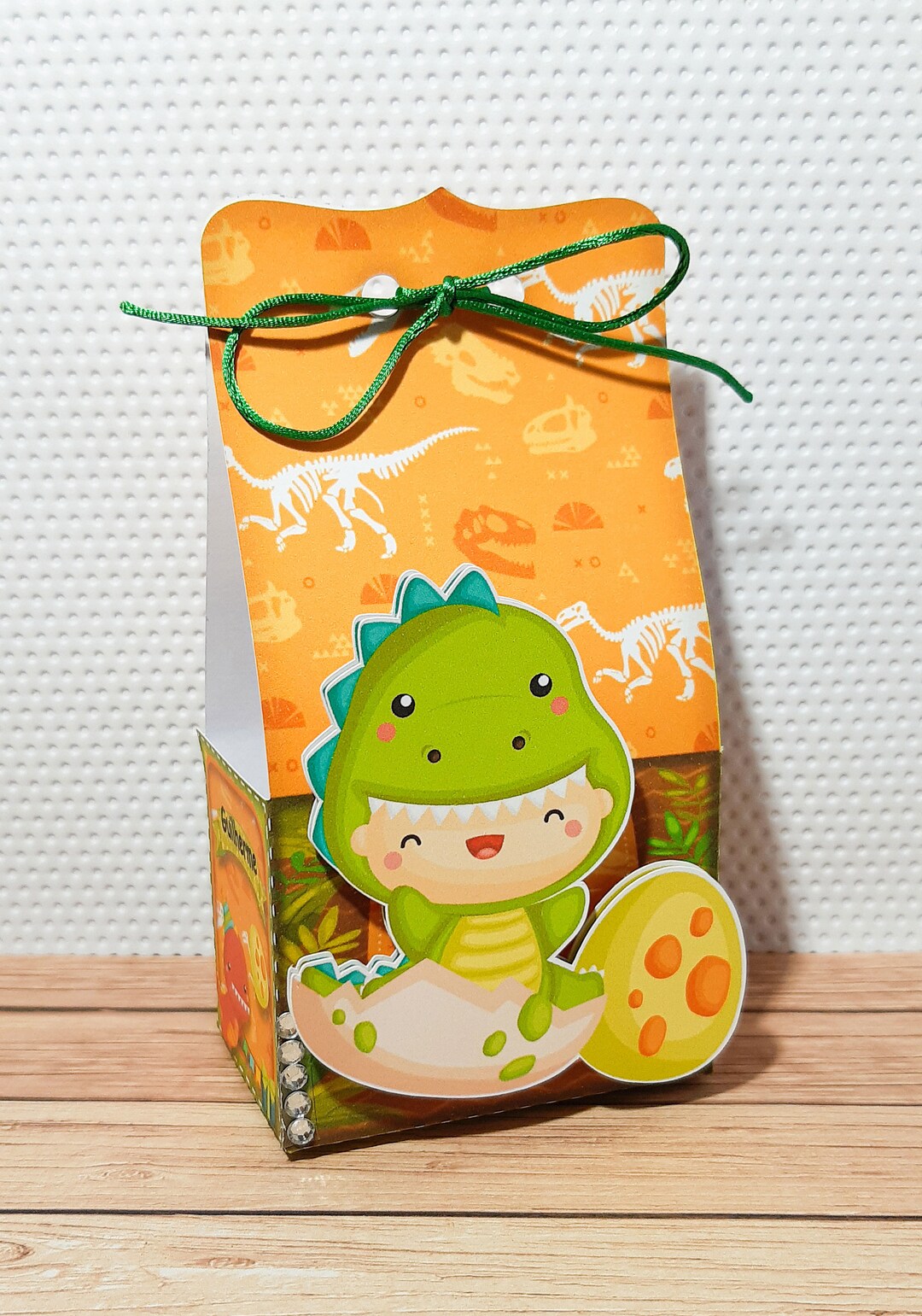 Baby Dino Party Favor Digital Box | Dinosaur Party Box | Cute Baby Dino ...