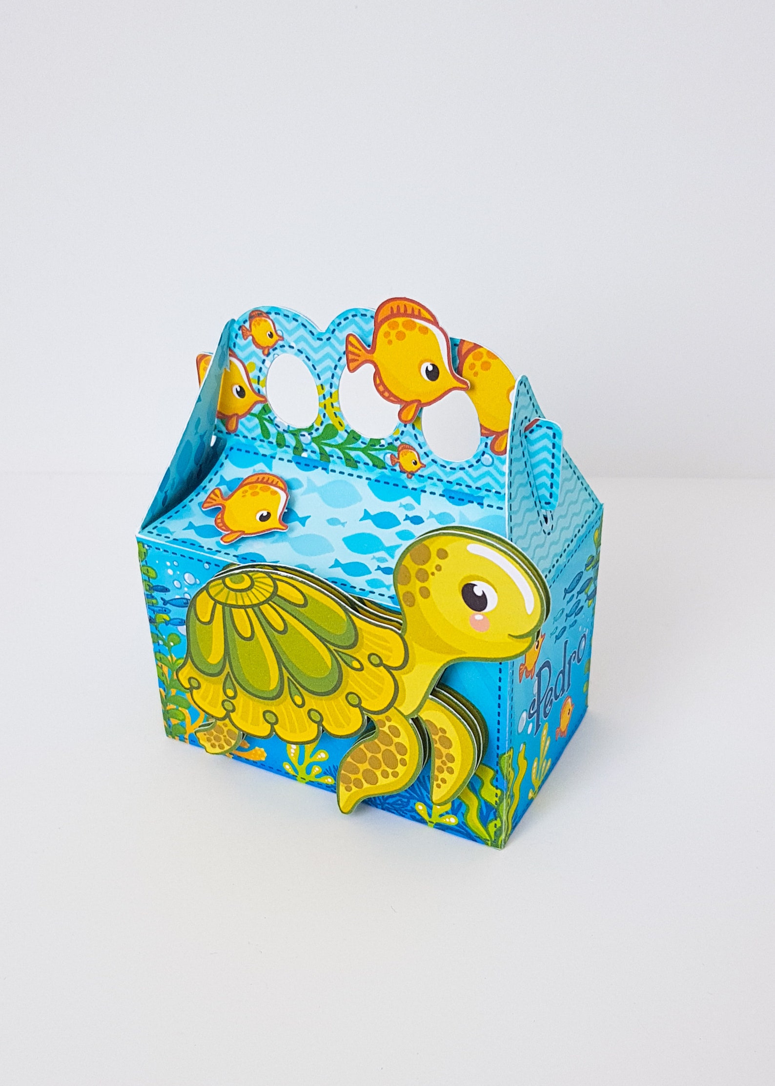 Under the Sea Party Favor Digital Box | Submarine | Turtle | Deep Ocean ...