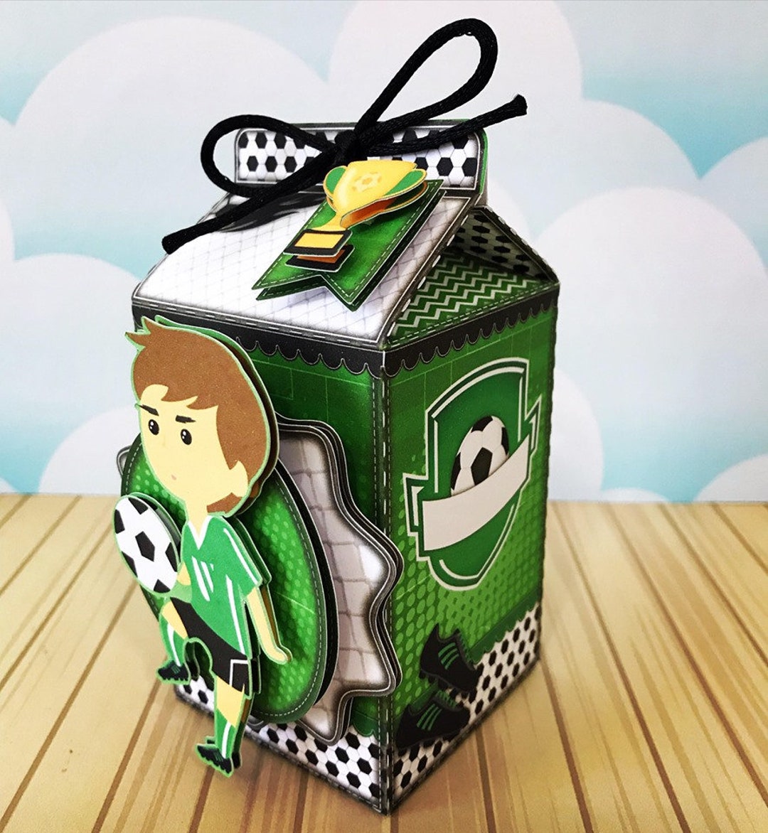 Soccer Birthday Party Favor Digital Box | Soccer Party Box | Soccer ...