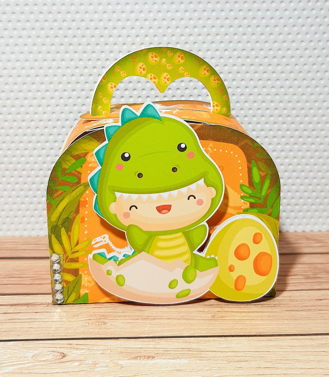 Baby Dino Party Favor Digital Box Dinosaur Party Box Cute Baby Dino ...