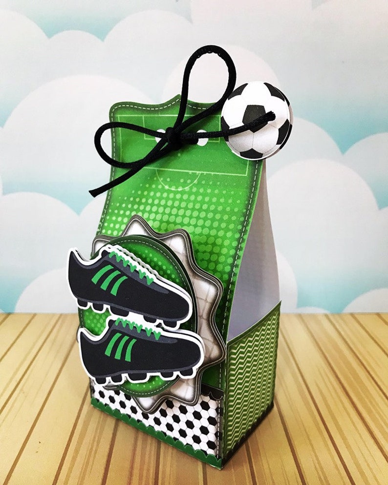 Soccer Birthday Party Favor Digital Box | Soccer Party Box | Soccer ...