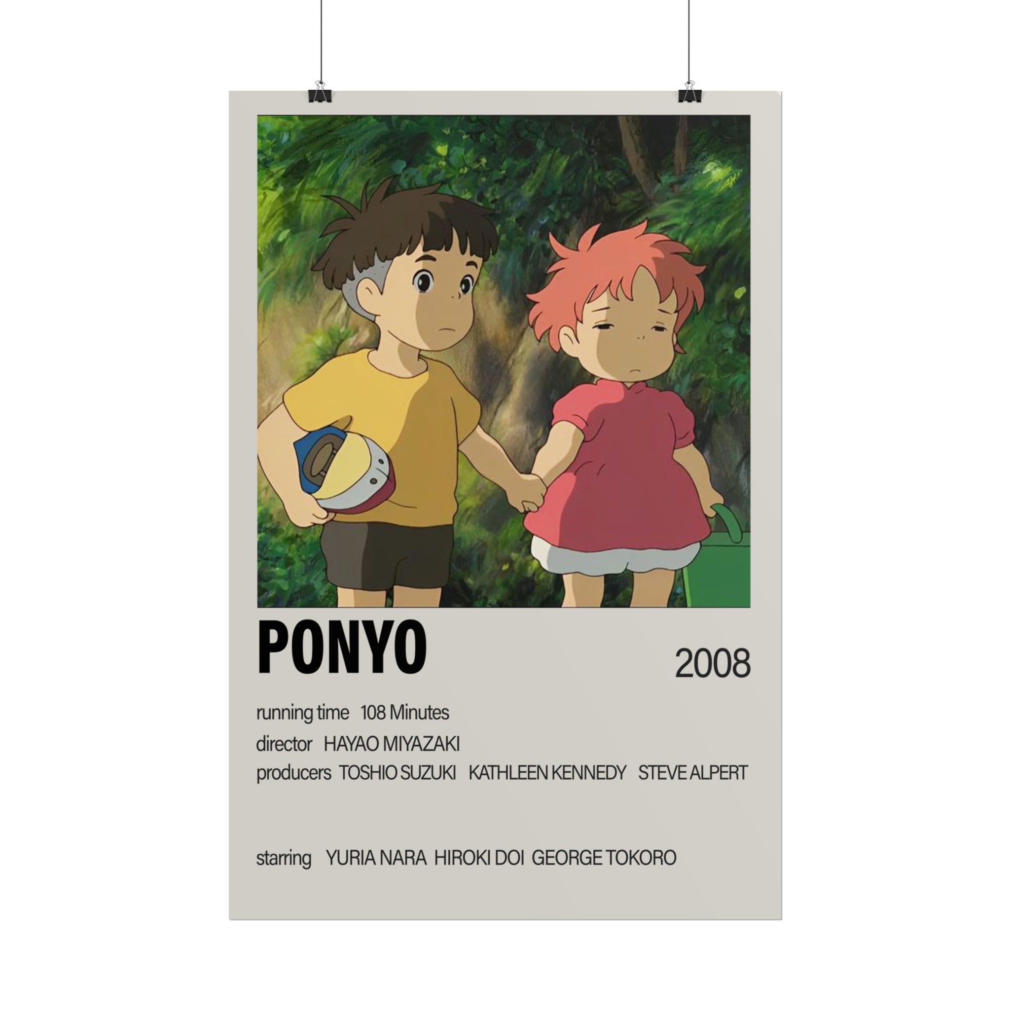 Ponyo Poster, Ponyo Movie Poster, Studio Ghibli Poster, Aesthetic ...
