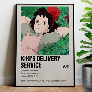Kiki's Delivery Service Poster, Studio Ghibli Poster, Aesthetic Studio ...