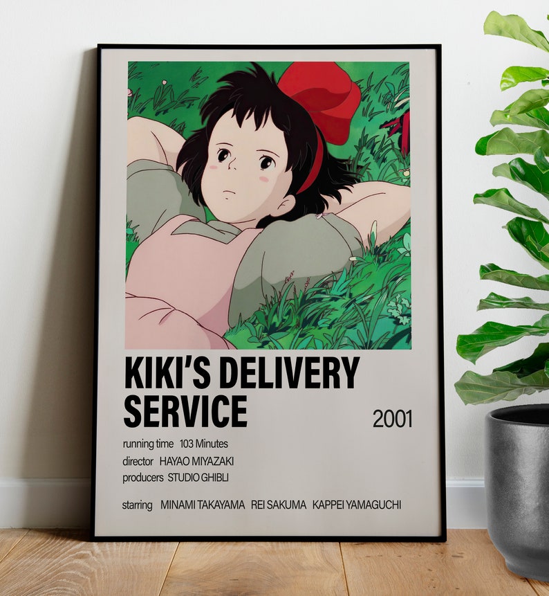 Kiki's Delivery Service Poster, Studio Ghibli Poster, Aesthetic Studio ...