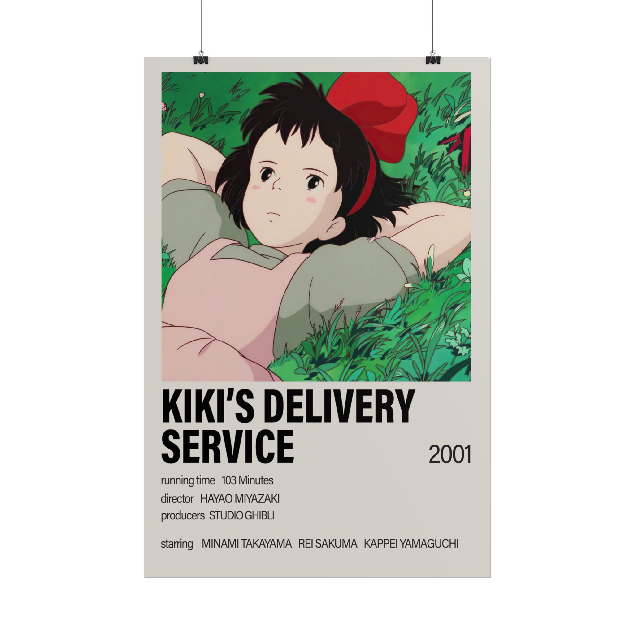 Kiki's Delivery Service Poster, Studio Ghibli Poster, Aesthetic Studio ...
