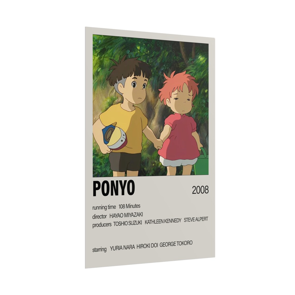 Ponyo Poster, Ponyo Movie Poster, Studio Ghibli Poster, Aesthetic ...