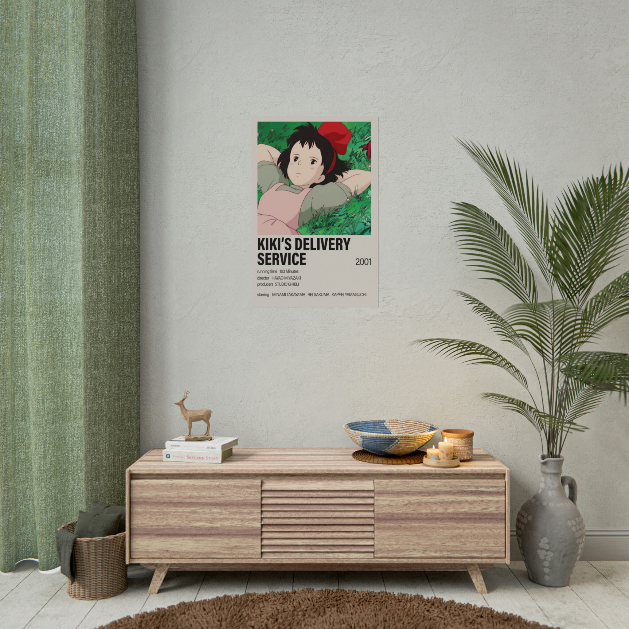 Kiki's Delivery Service Poster, Studio Ghibli Poster, Aesthetic Studio ...