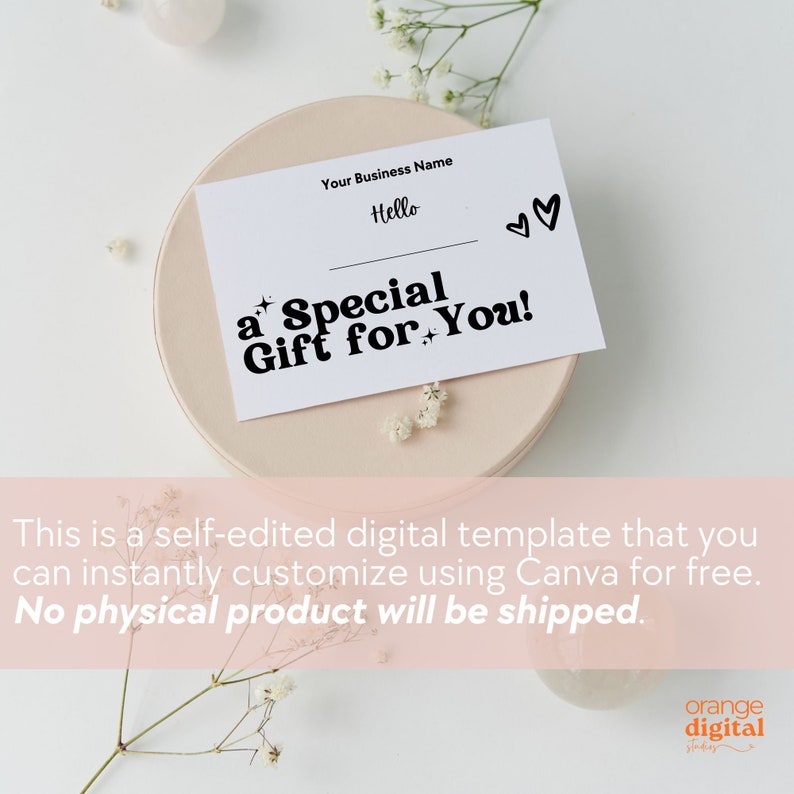 Retro Coupon Card Template for Small Business Editable Canva Design ...