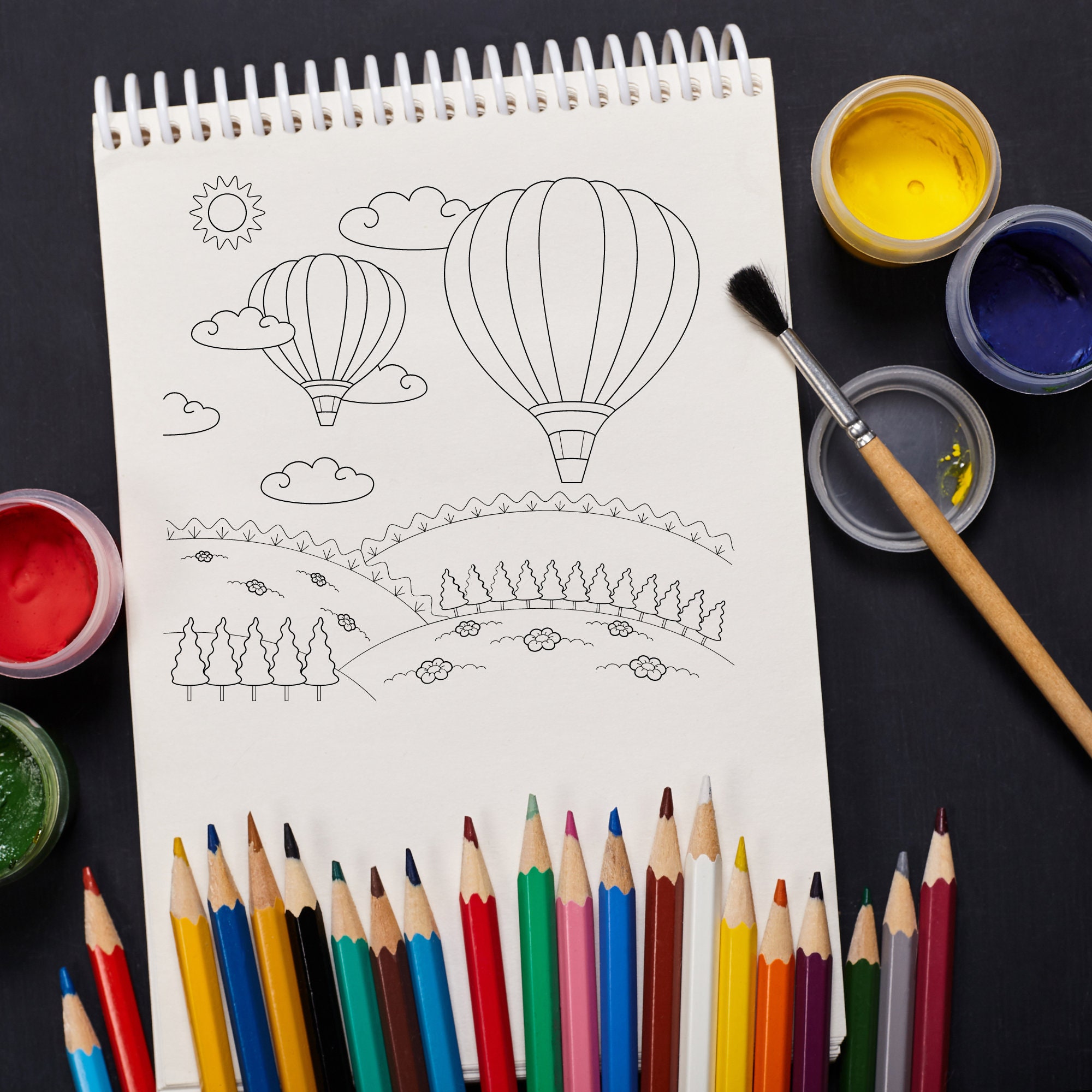 Printable Spring Coloring Sheets in PDF Format for Children and Adults ...