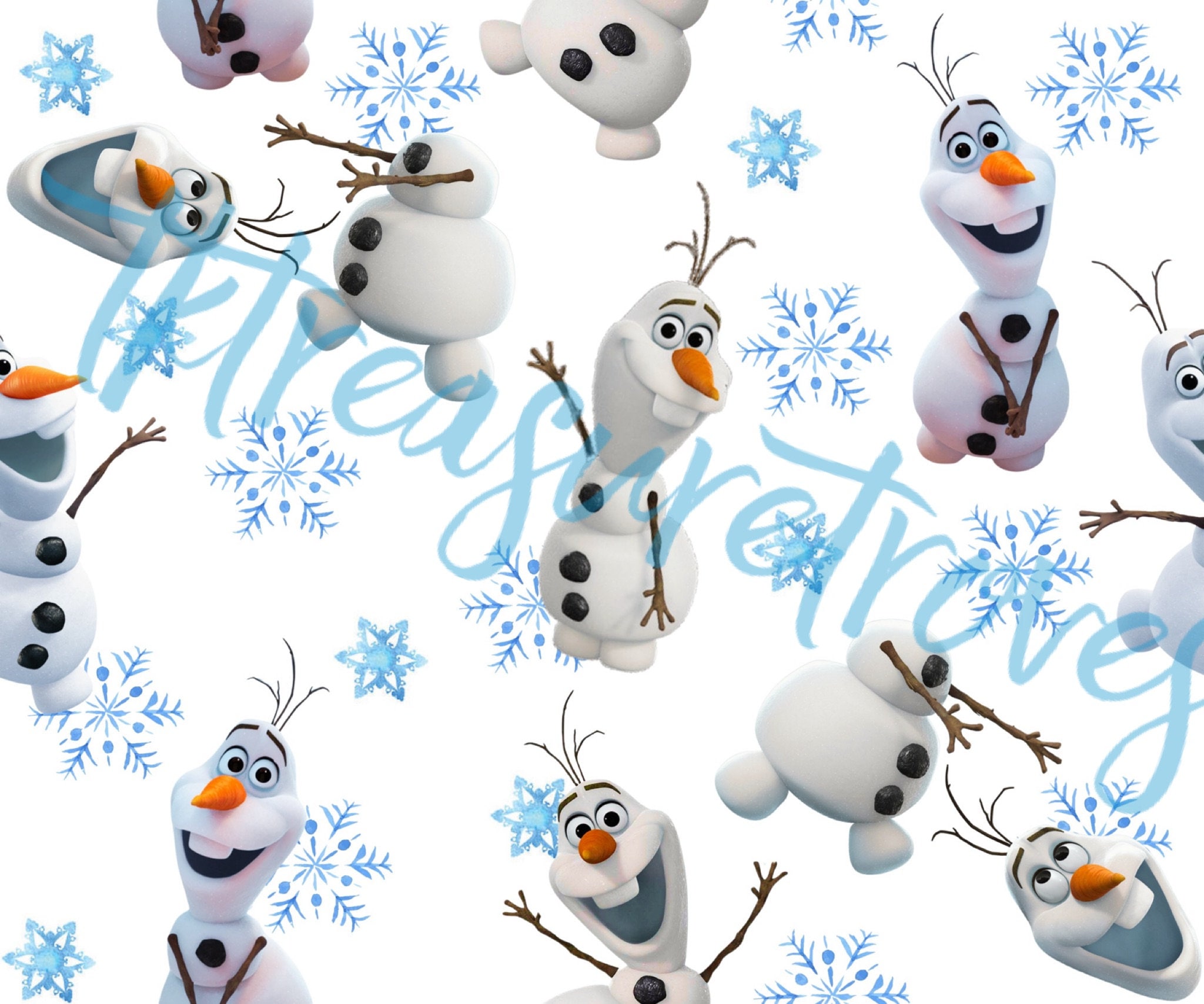 Olaf Seamless File, Olaf Seamless Pattern, Olaf, Frozen, Digital ...