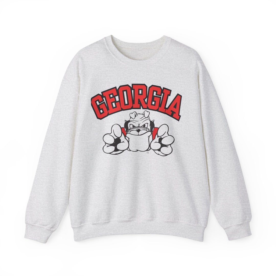 University of Georgia Bulldogs Sweatshirt, UGA Football Crewneck - Etsy