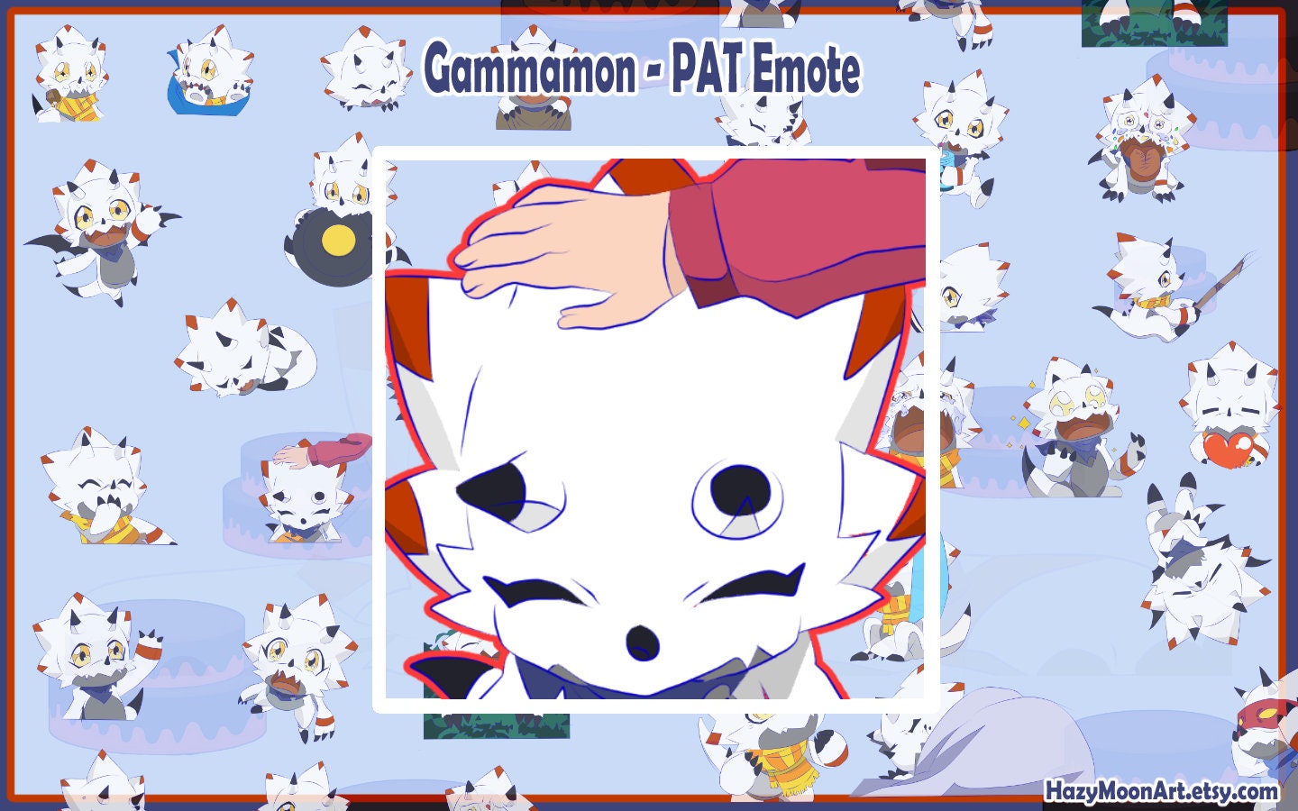 Gammamon Emote | PAT for Twitch, Discord, Youtube (all Sizes) | Cute ...