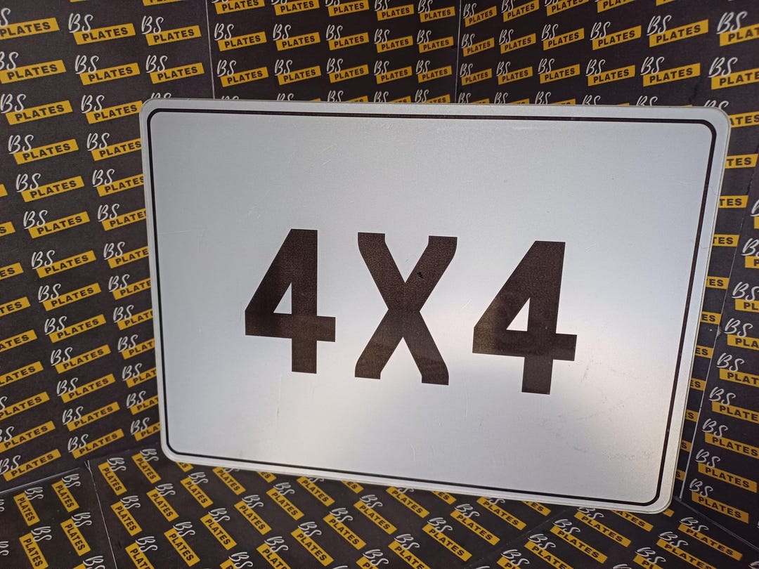 Square 4x4 Number Plate | Road Legal Licence Plate | Landrover Range ...