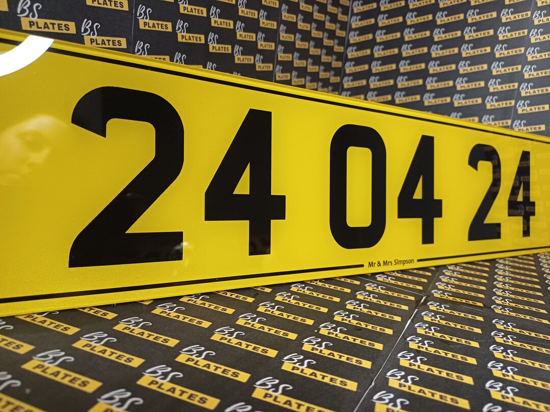 Personalized Date Number Plate: Wedding, Anniversary, Nursery Decor - Etsy