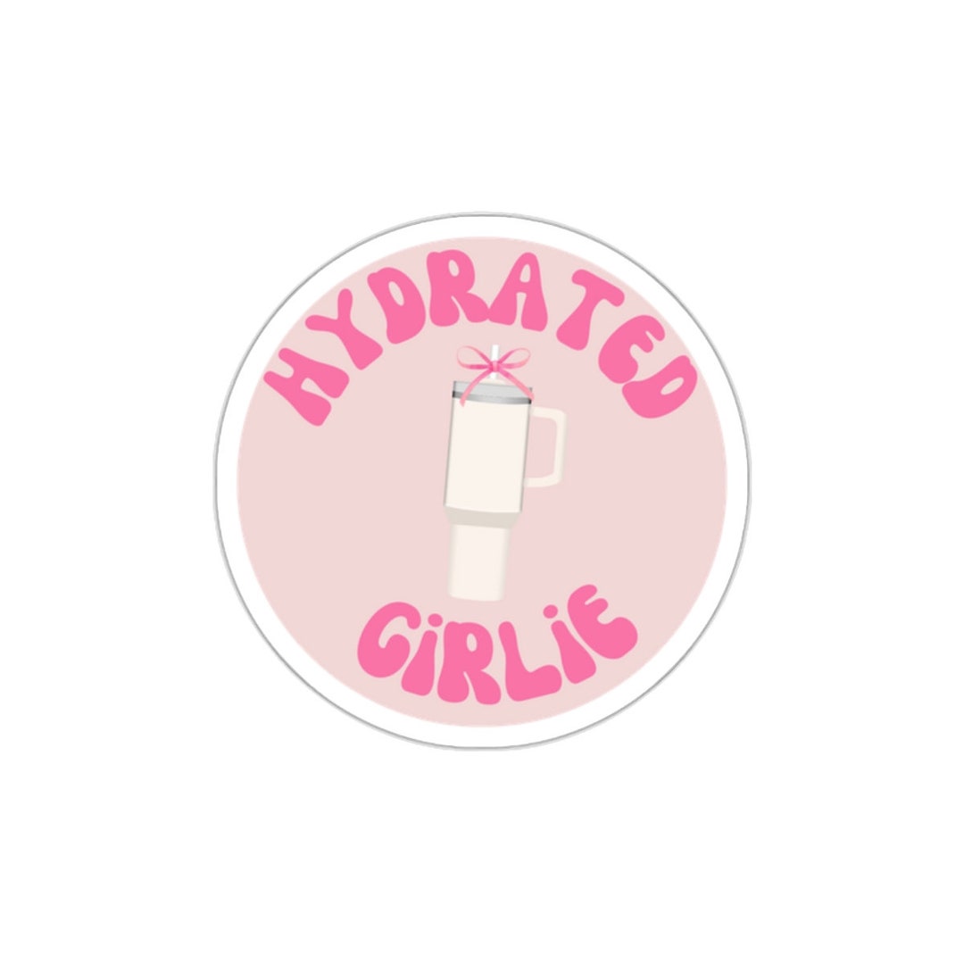 Hydrated Girlie Coquette Style Kiss-cut Stickers. Sticker Gift. Trendy ...