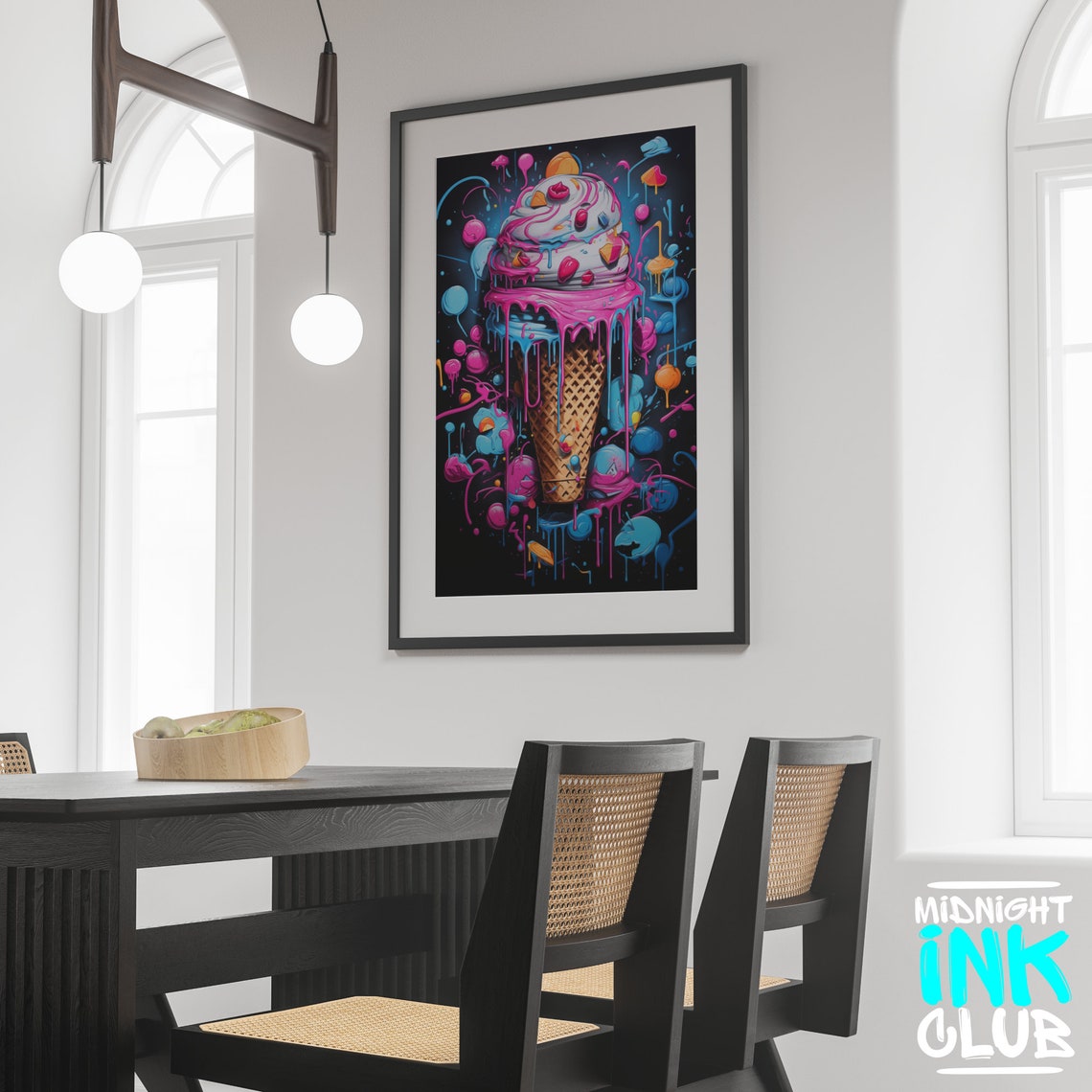 Icecream | Graffiti Wall Art Print | Digital Urban Art | Street Pop Art ...