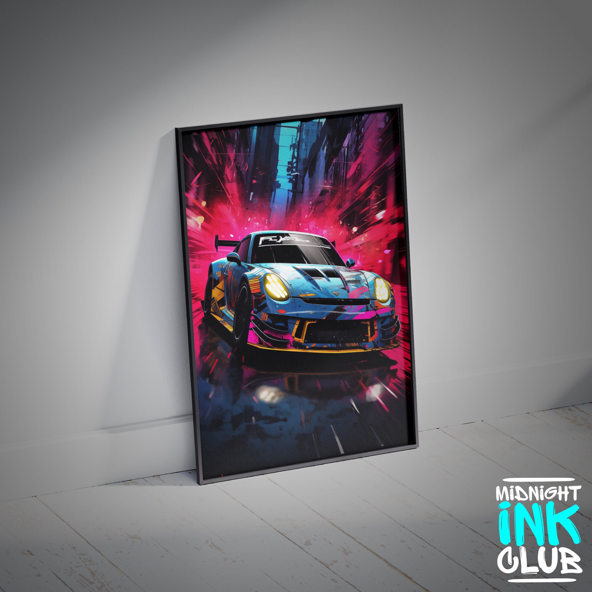 Race Car | Graffiti Wall Art Print | Digital Urban Art | Street Pop Art ...
