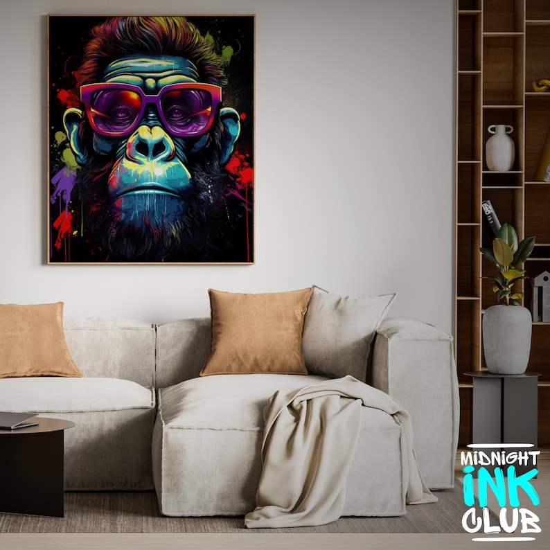 Ape | Graffiti Wall Art Print | Digital Urban Art | Street Pop Art ...
