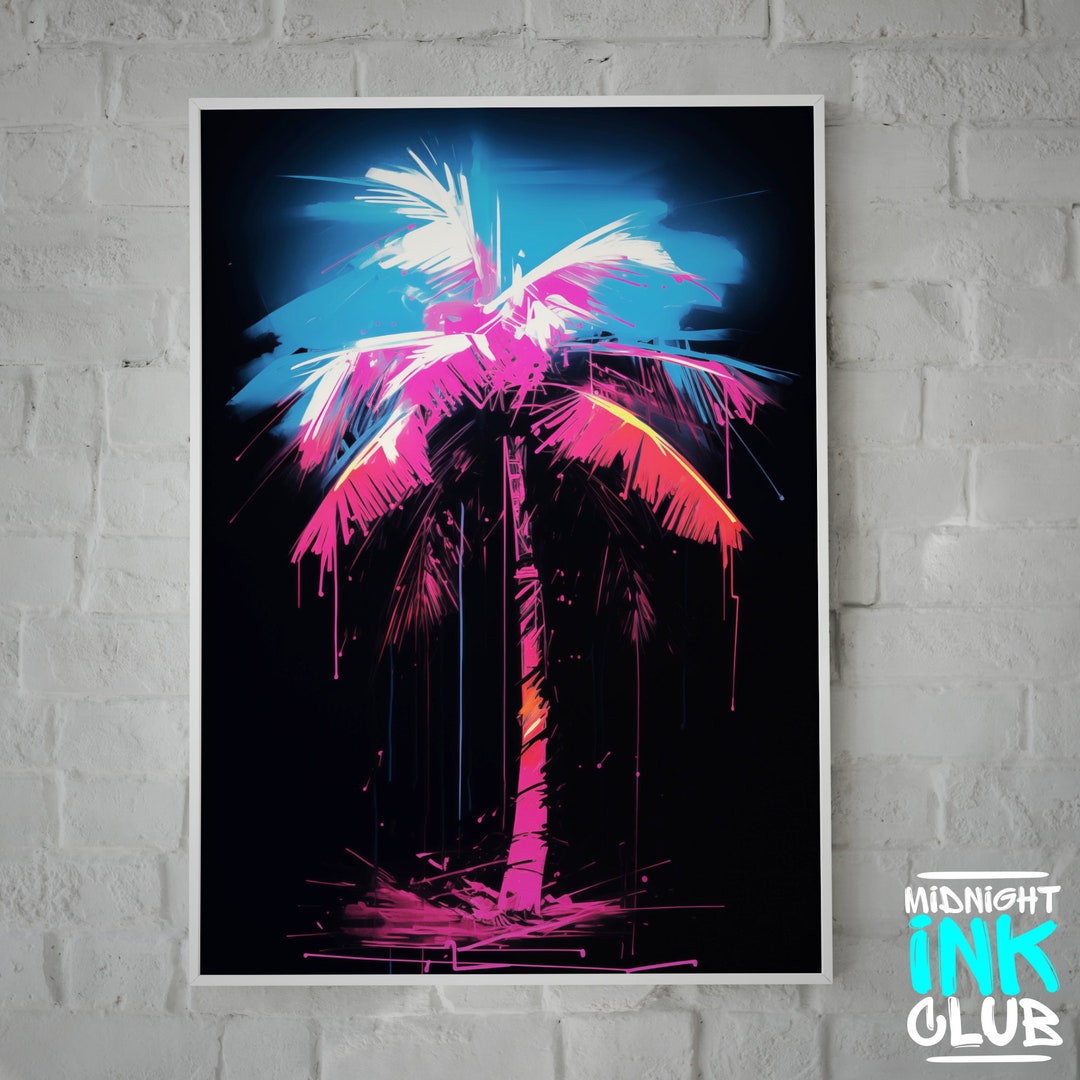 Palm Tree | Graffiti Wall Art Print | Digital Urban Art | Street Pop ...