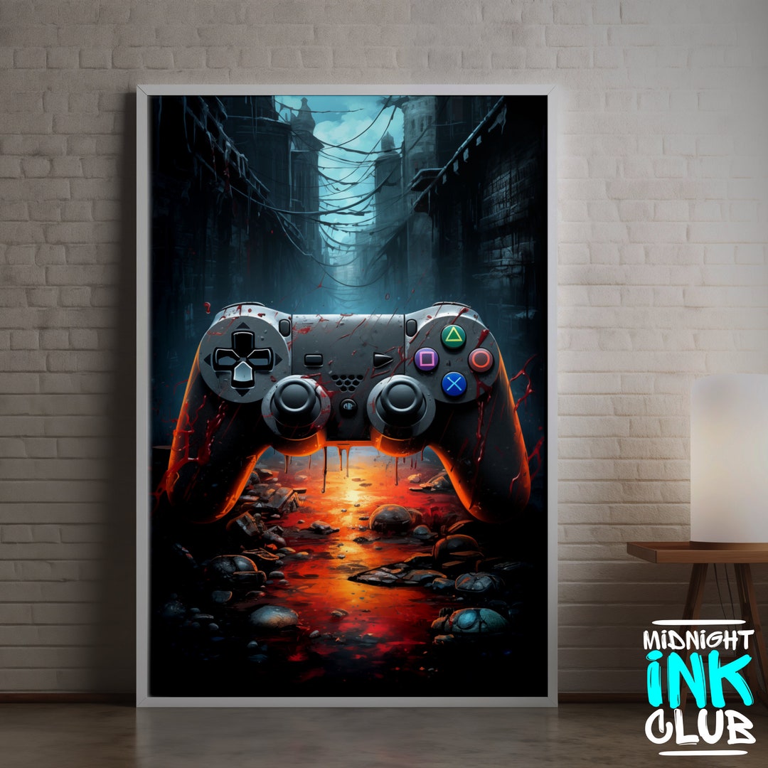 Controller | Graffiti Wall Art Print | Digital Urban Art | Street Pop ...
