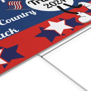 Run Spot Run Trump 2024 Yard Sign, Funny Pro Trump, Anti-kamala Harris ...