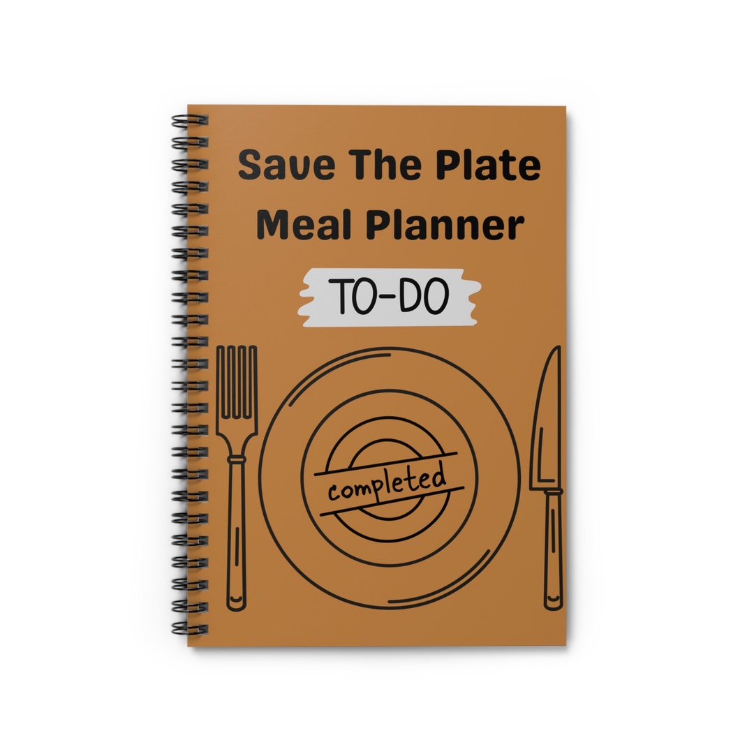 Meal Prep, Food Journal, Food Diary, Diet Planner Spiral Notebook ...