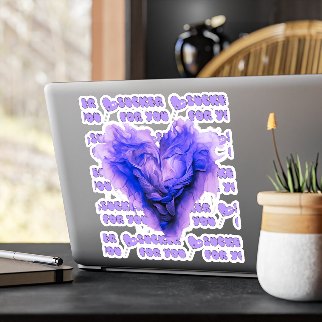 Purple Heart Kiss-cut Vinyl Decals - Etsy
