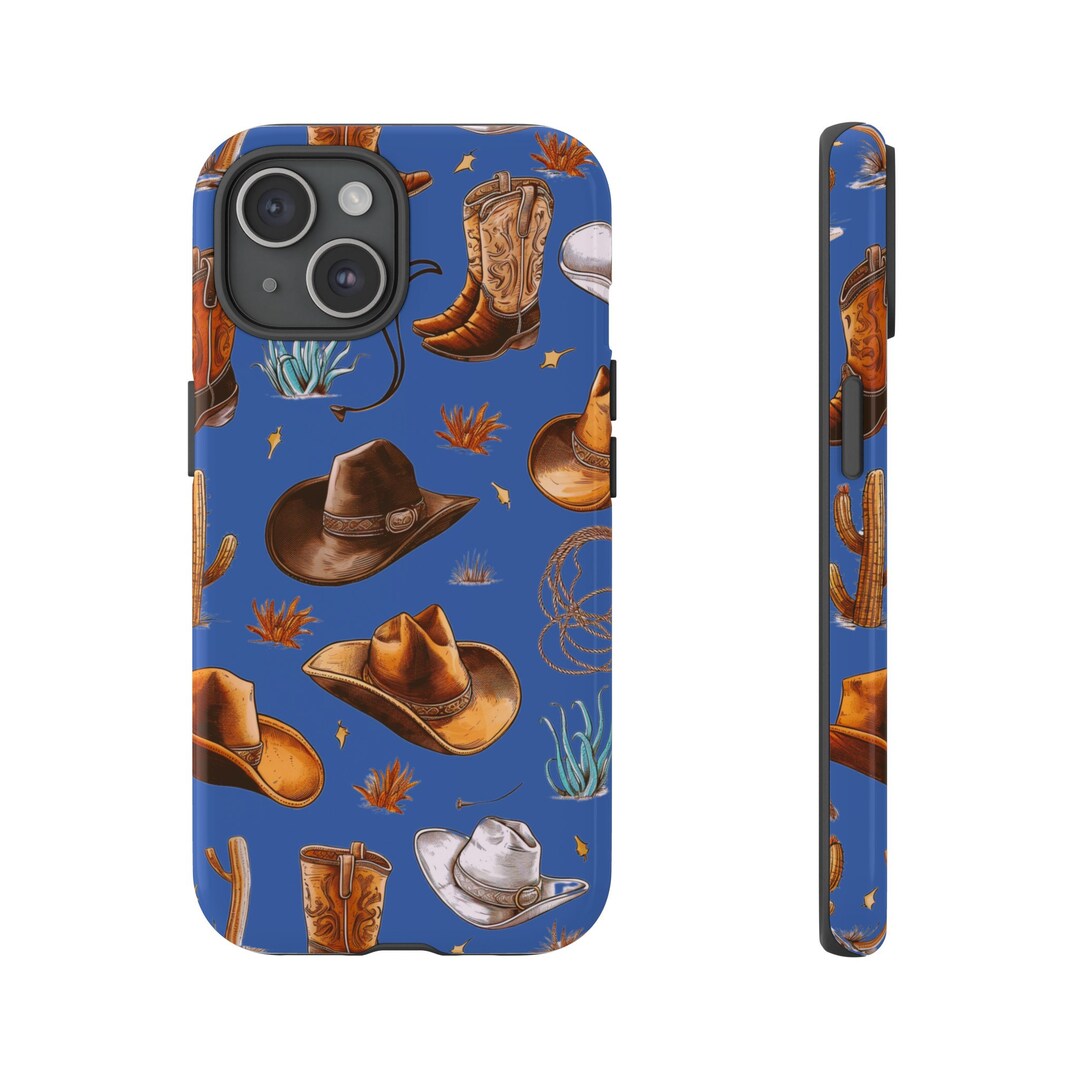 Vintage Western Cowboy Desert Custom Phone Case, iPhone Google Galaxy ...
