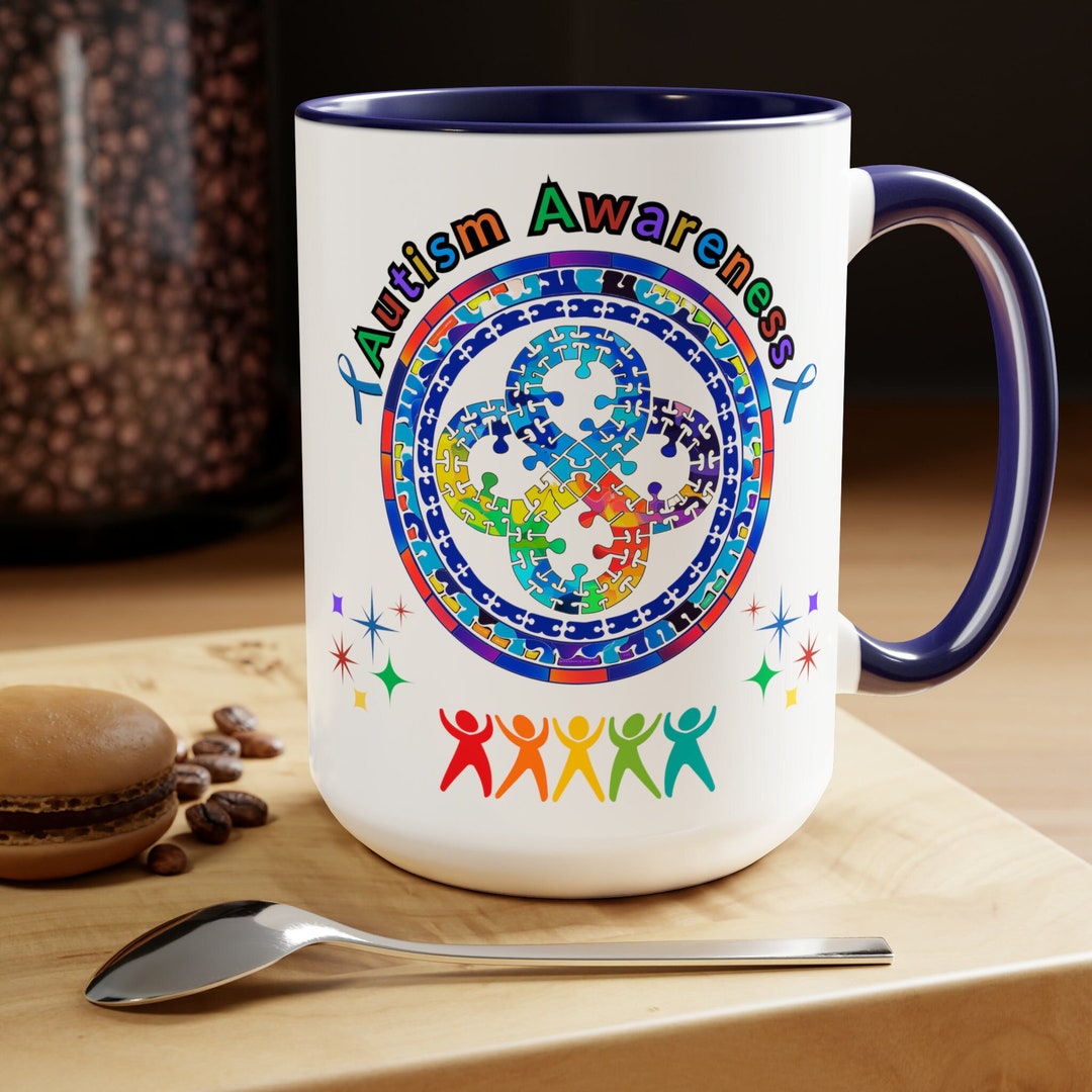 Autism Awareness Coffee Mug, Month April 2024, Spectrum, Neuro Diverse ...