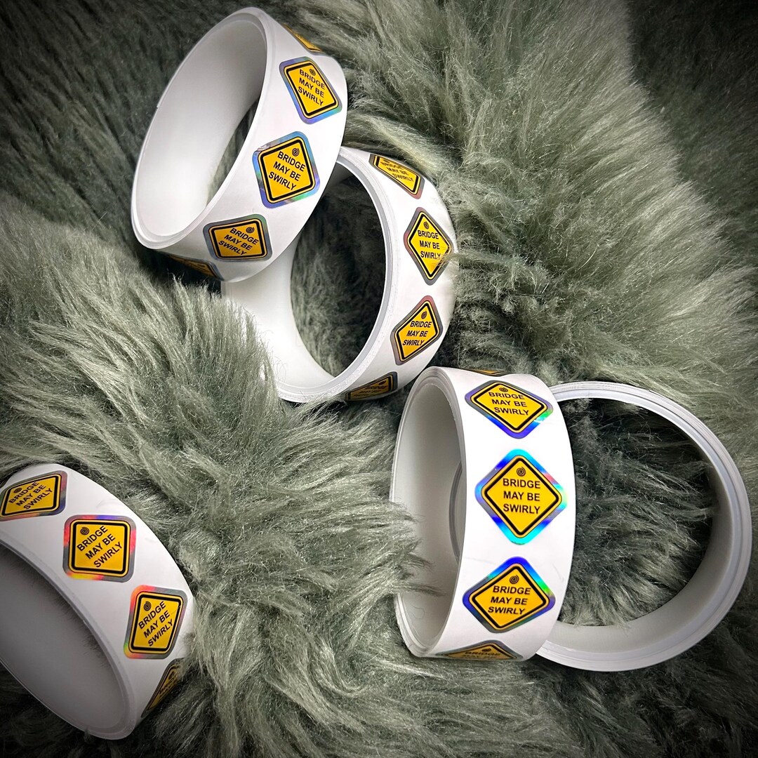 Pretty Lights “swirly Bridge” Sticker Roll - 100pcs - Etsy