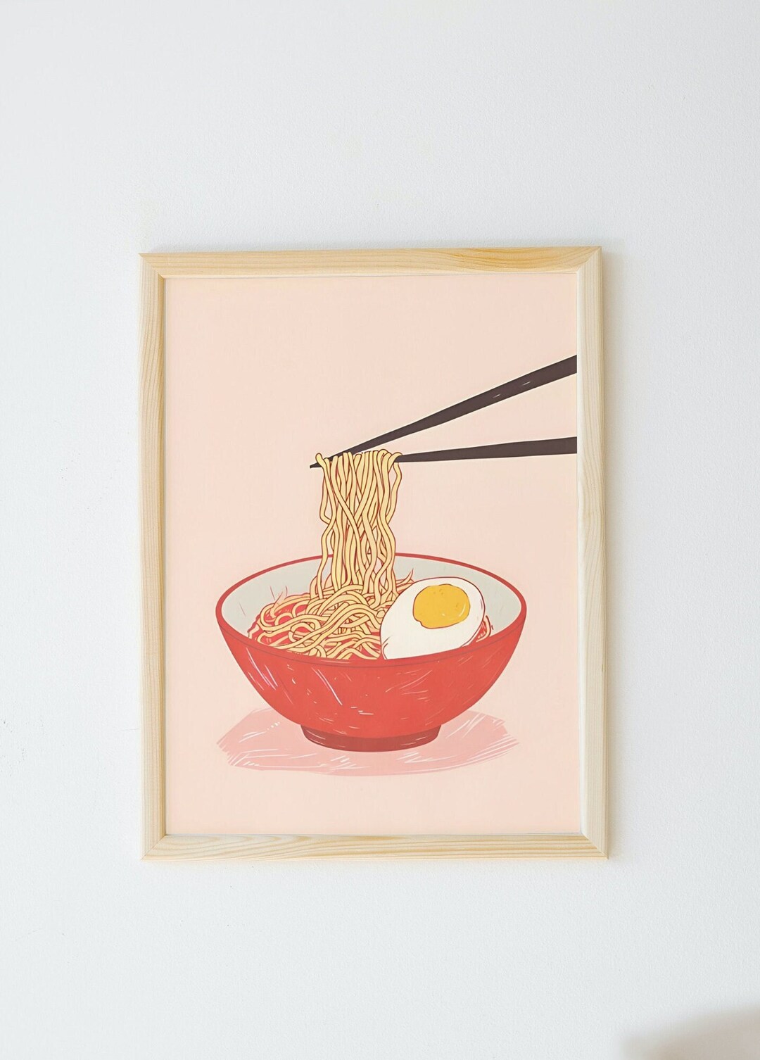 Ramen Noodle Soup PRINTABLE Wall Art Print, Asian Food Art, Ai Art ...