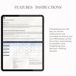 Ultimate Travel Planner | Vacation Comparison Chart | Google Sheets ...