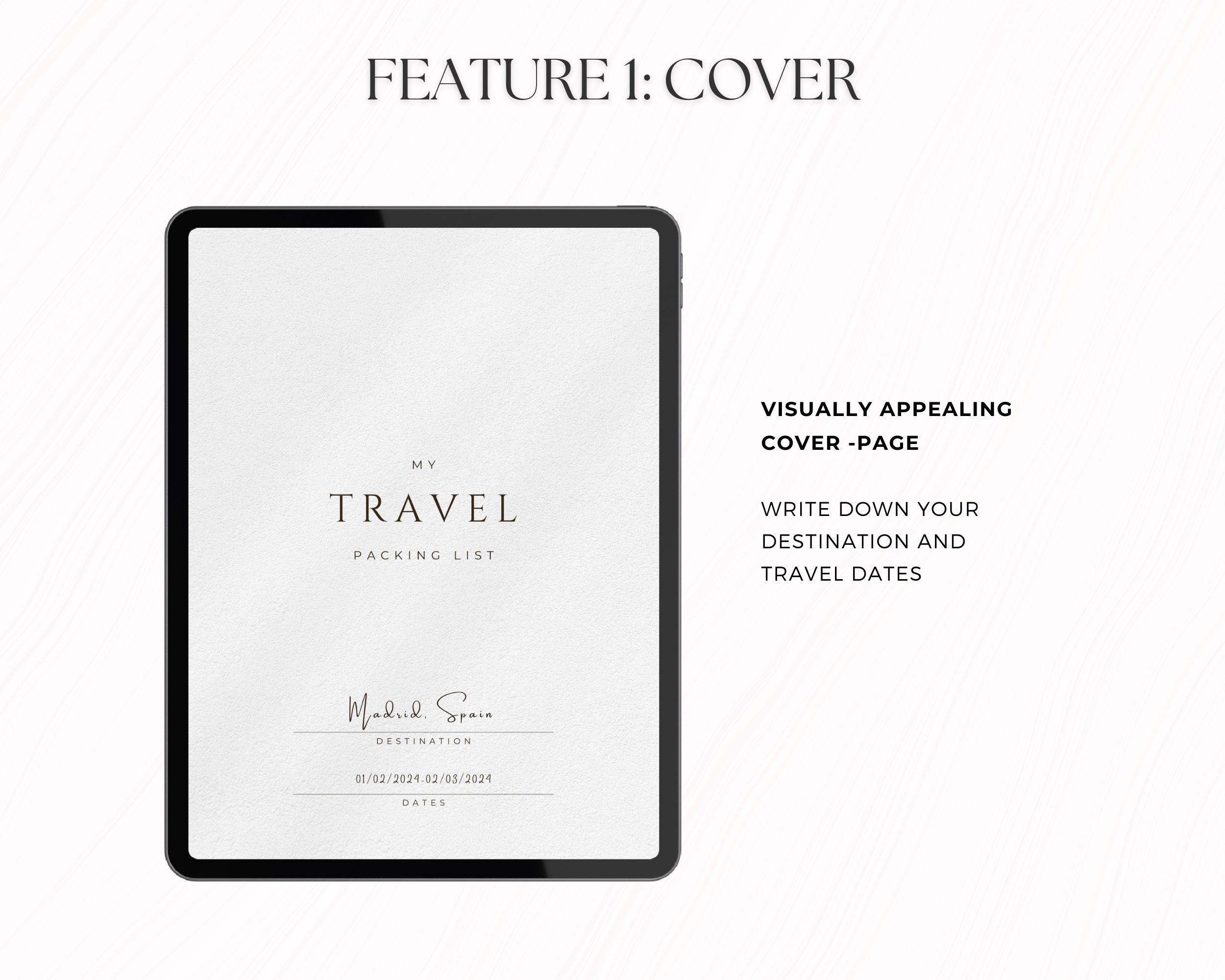 Editable Travel Packing List | Canva Packing List Bundle | Vacation ...