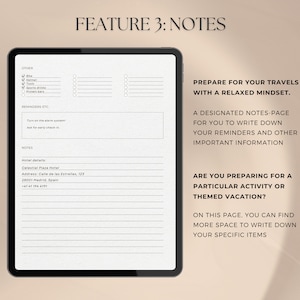 Digital Travel Packing List | Packing List Goodnotes | Vacation Packing ...