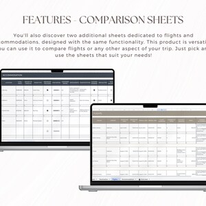 Ultimate Travel Planner | Vacation Comparison Chart | Google Sheets ...