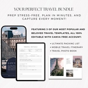 Travel Template Bundle | Editable Travel Packing List | Mobile Travel ...
