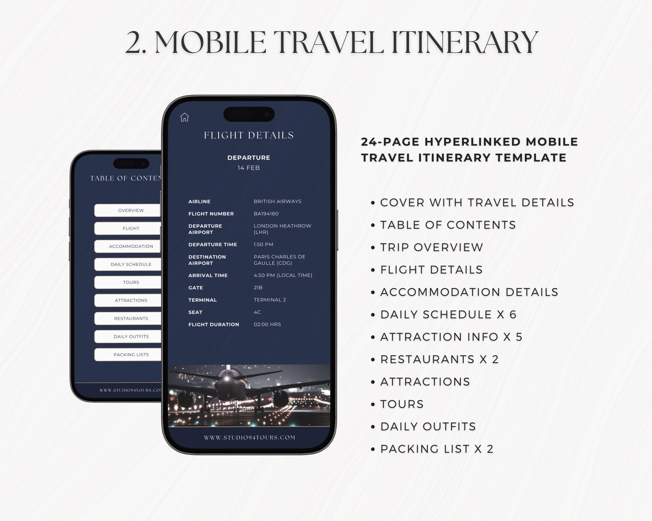 Travel Template Bundle | Editable Travel Packing List | Mobile Travel ...