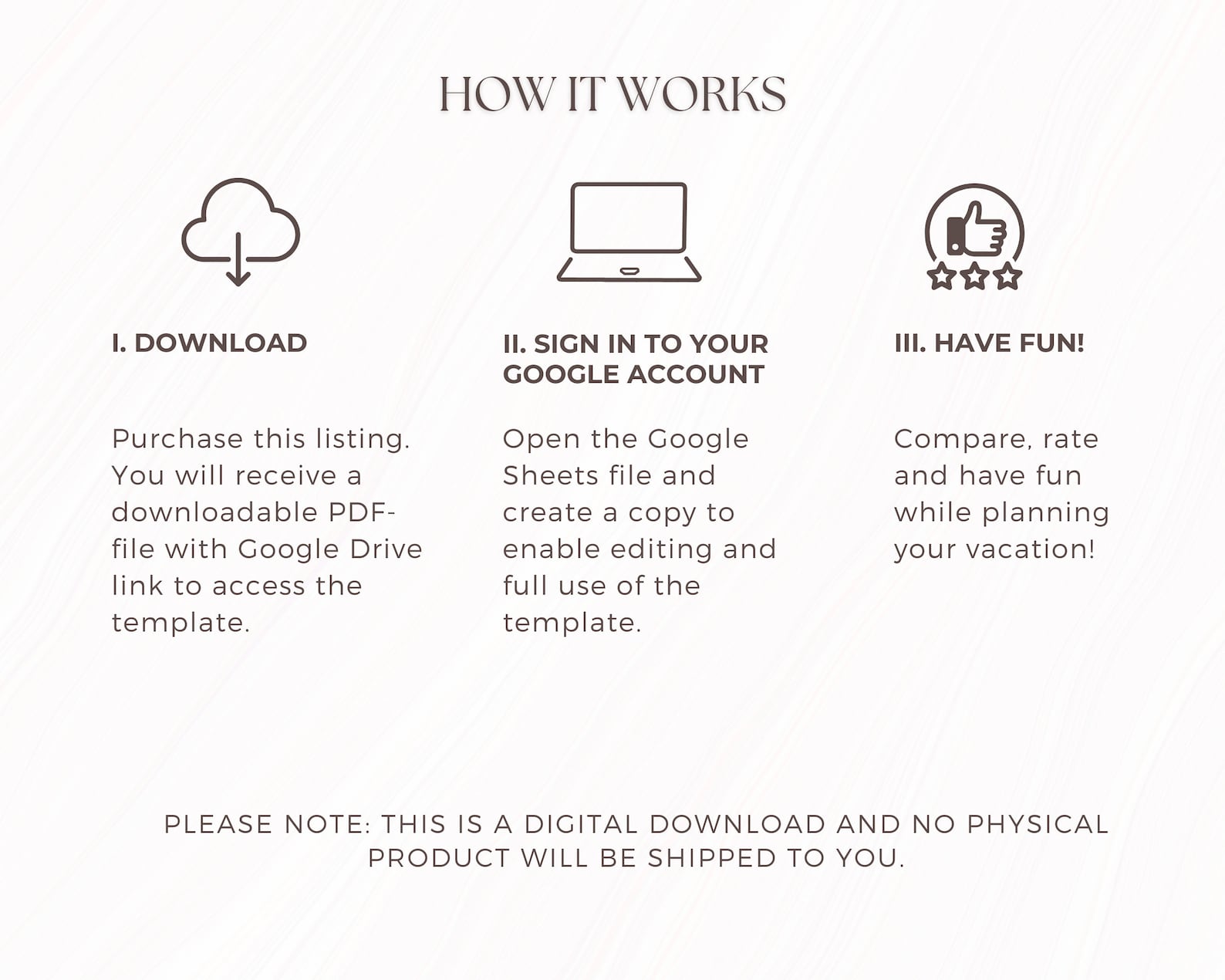 Ultimate Travel Planner | Vacation Comparison Chart | Google Sheets ...