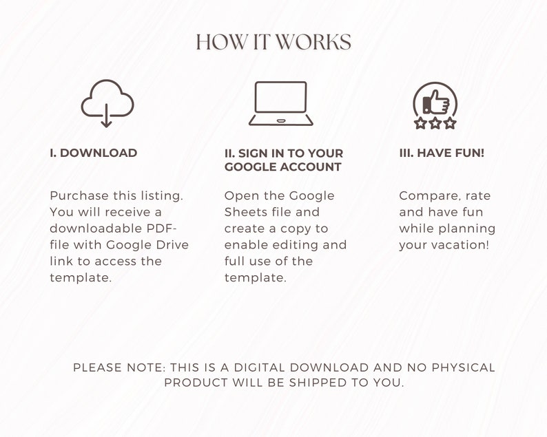 Ultimate Travel Planner | Vacation Comparison Chart | Google Sheets ...