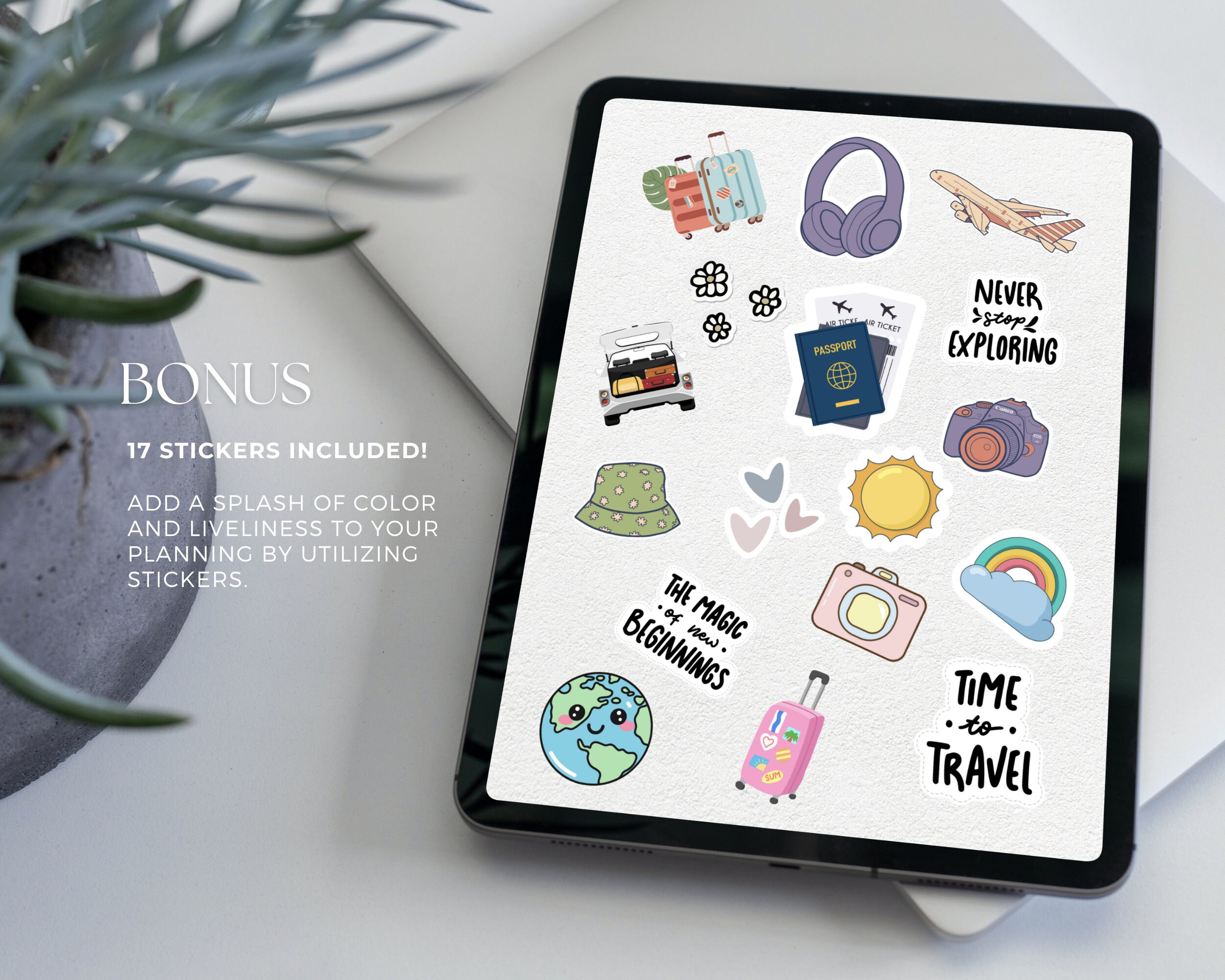 Digital Travel Packing List | Packing List Goodnotes | Vacation Packing ...