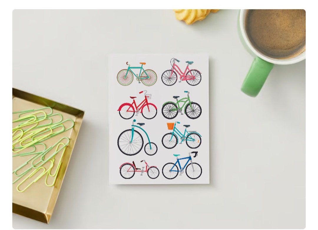 Bicycles Card - Etsy