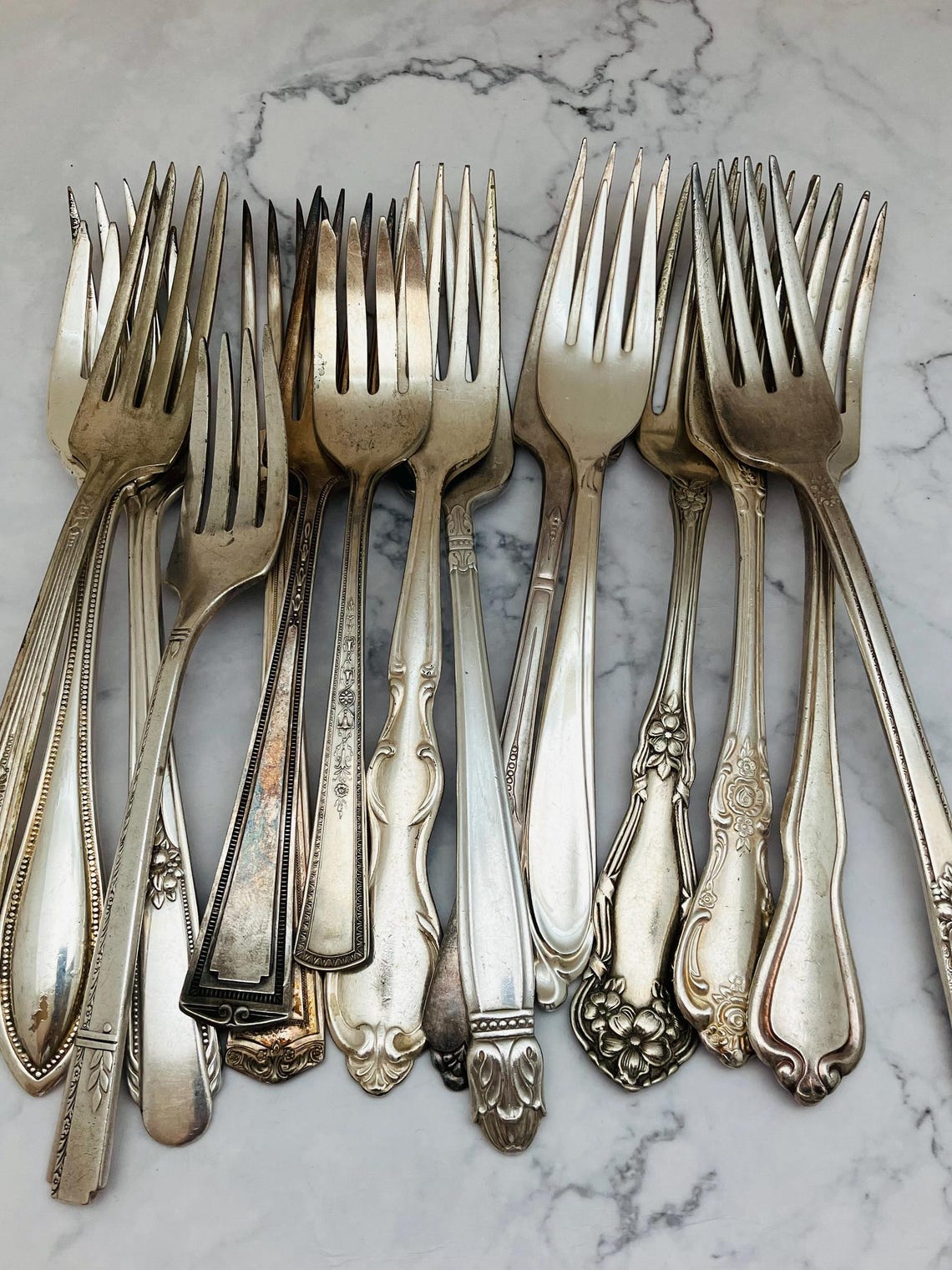 CRAFT LOT, 20 Vintage Silverplate Forks, Craft Supply - Etsy