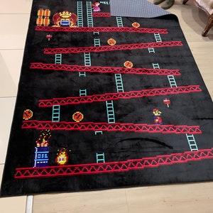 Game Room Rug, Gamer Rug, Video Game Rug, Gamer Room Rug, Arcade Rug ...
