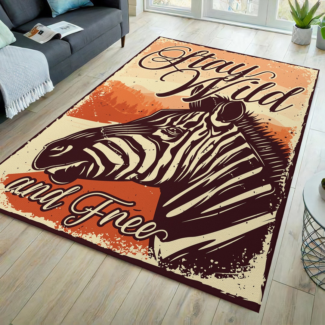 Zebra Pattern Rug, Zebra Rug, Zebra Pattern Rug, Animal Rug, Animal ...