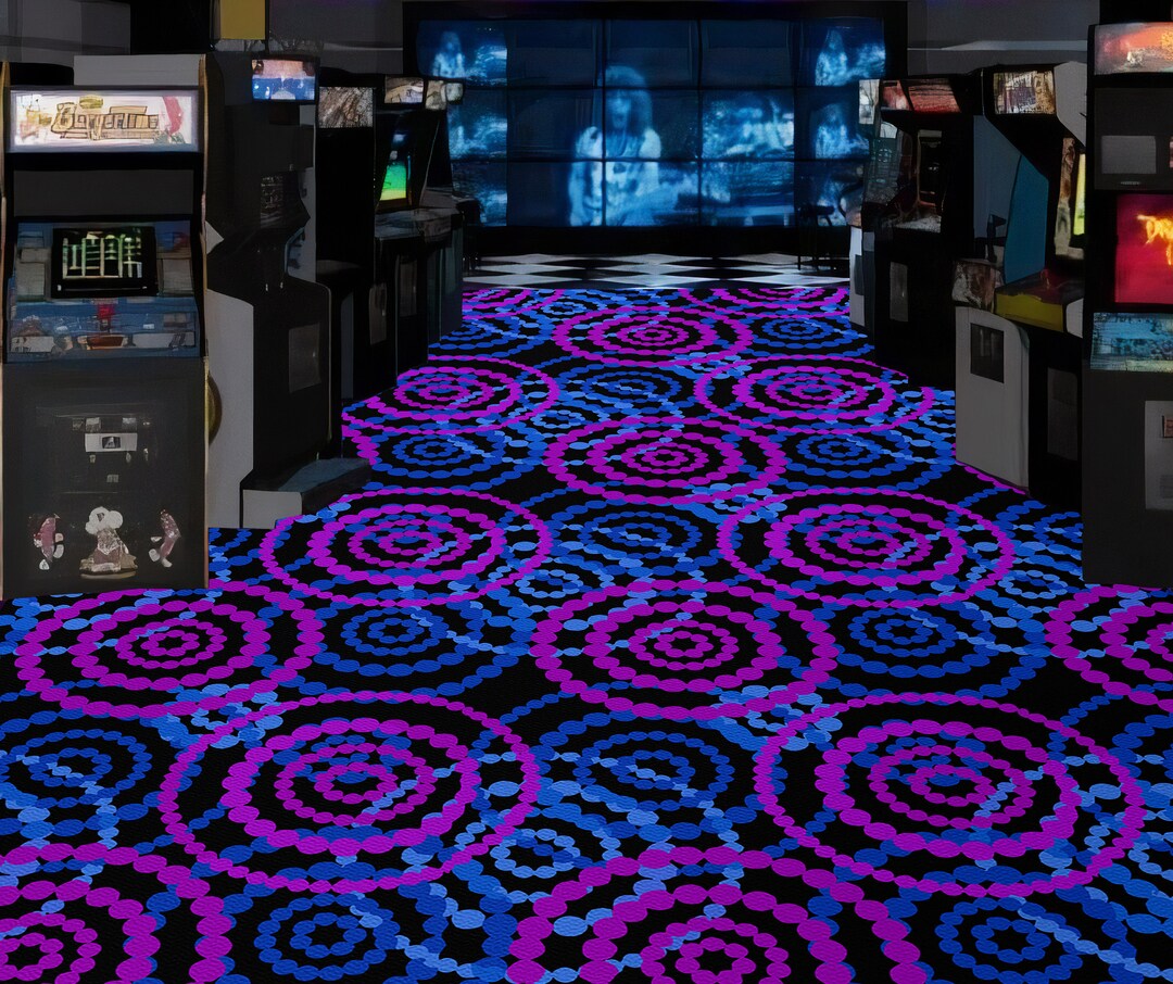 Arcade Rug, Arcade Art Rug, Arcade Room Rug, Arcade Cabinet Rug, Gamer ...