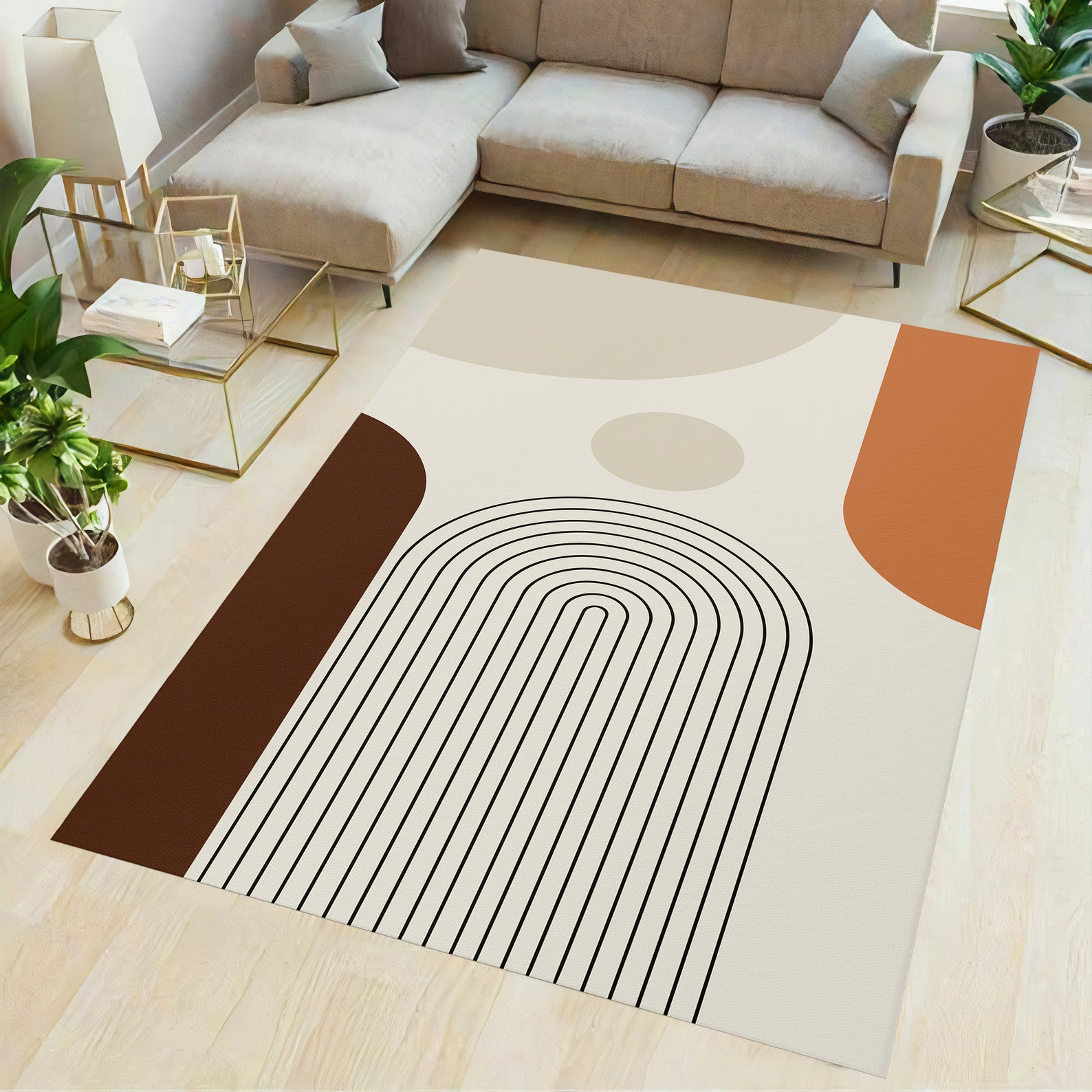 Line Art Rug, Minimalist Rug, Modern Rug, Minimal Art Rug, Home Decor ...