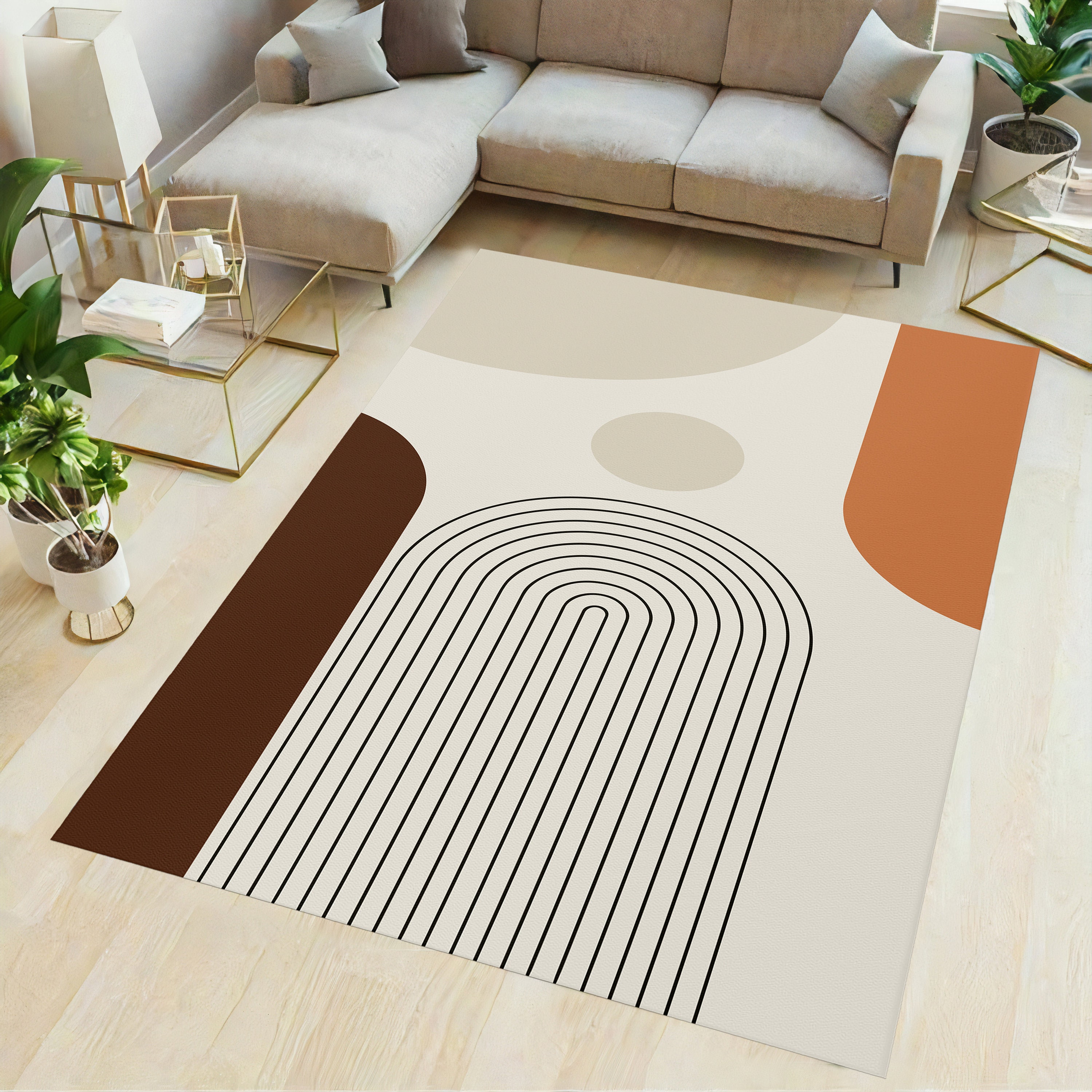 Line Art Rug, Minimalist Rug, Modern Rug, Minimal Art Rug, Home Decor ...