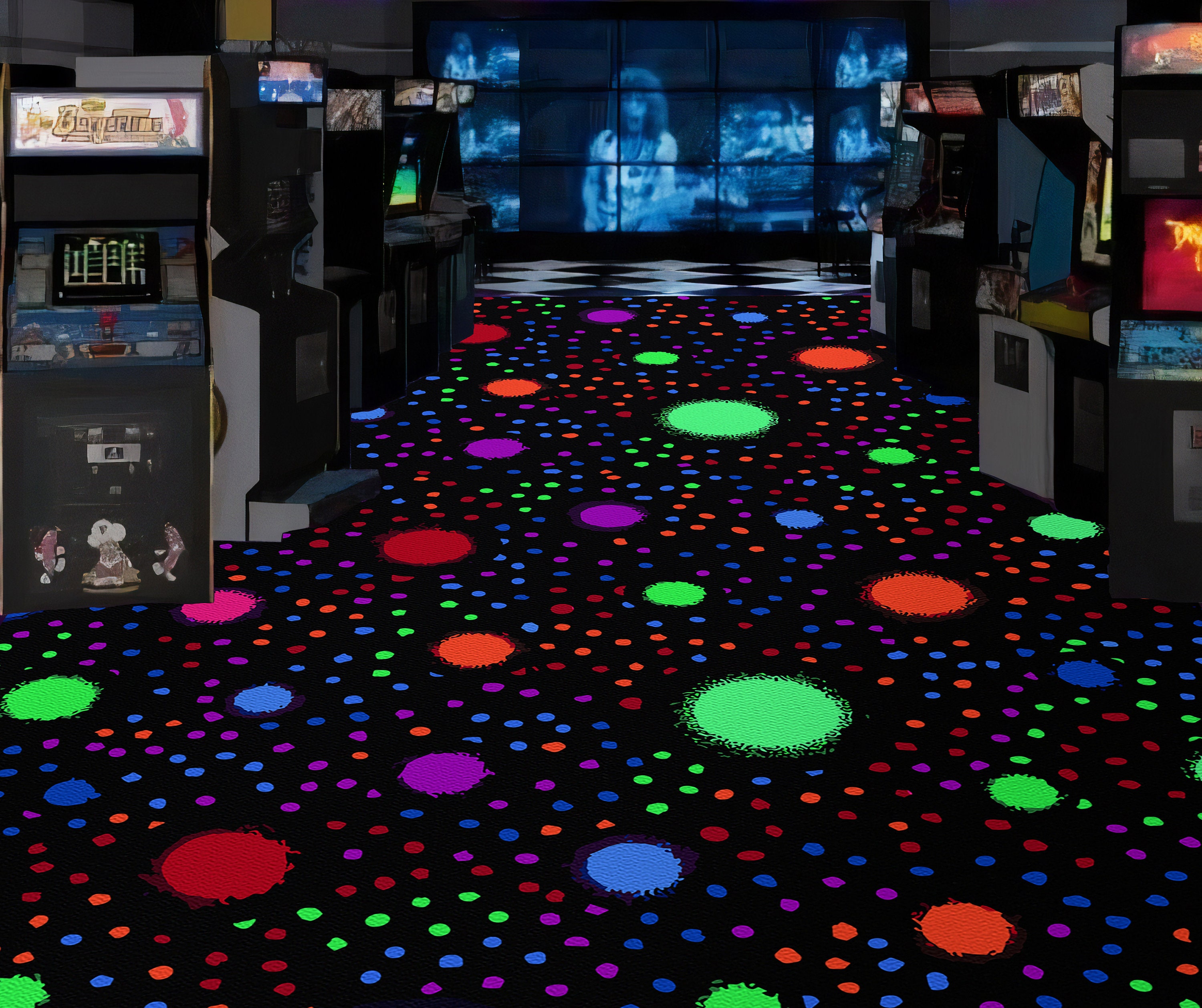 Arcade Rug, Arcade Room Rug, Retro Arcade Rug, Home Arcade Rug, Arcade ...